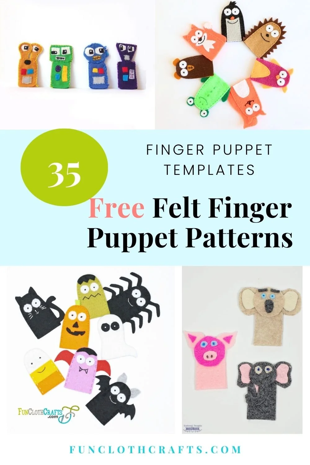 35 Free Felt Finger Puppet Patterns | Fun Cloth Crafts - Felt Craft Patterns